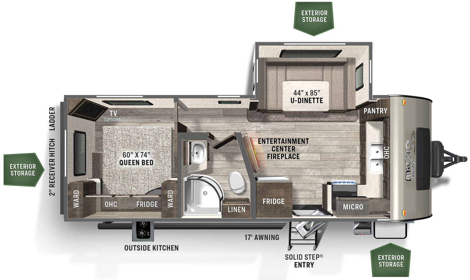Flagstaff Micro Lite 25FKS | Forest River RV - Manufacturer of Travel ...